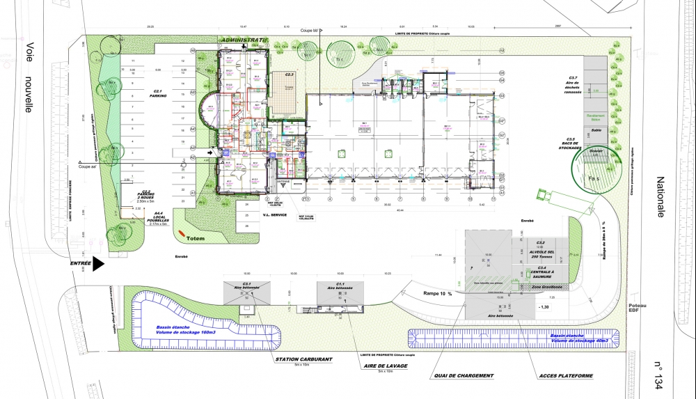 63 Centres d'entretien et d'intervention pour la DDE